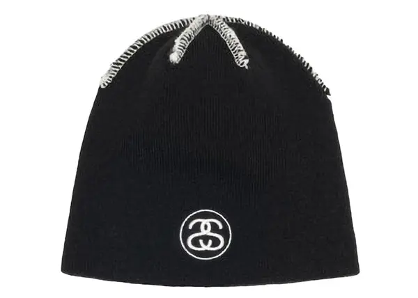 StÜssy Exposed Stitch Skullcap - Black