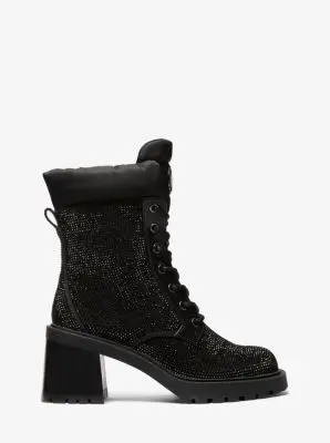 Michael Kors Cade Embellished Combat Boots