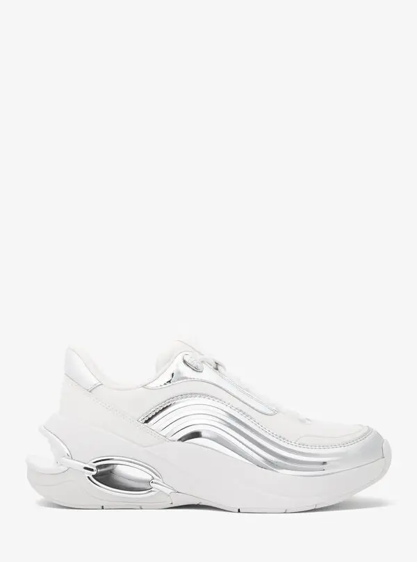 Michael Kors Toni Mixed-media Trainer