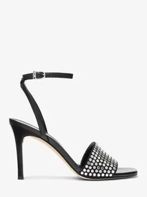 Michael Kors Elyse Studded Leather Sandal