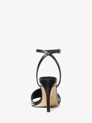 Michael Kors Elyse Studded Leather Sandal