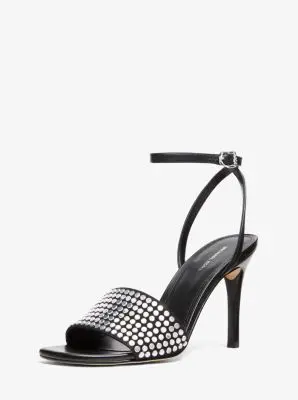Michael Kors Elyse Studded Leather Sandal