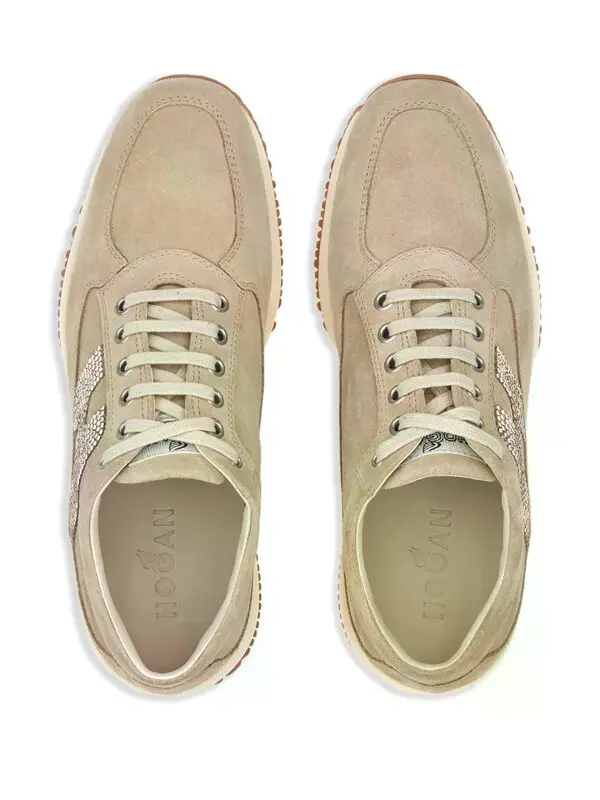 Hogan Leather Sneakers - Neutrals