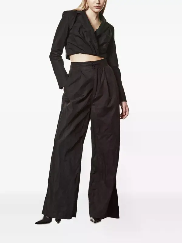 THOM KROM Pleated Side-pockets Palazzo Trousers