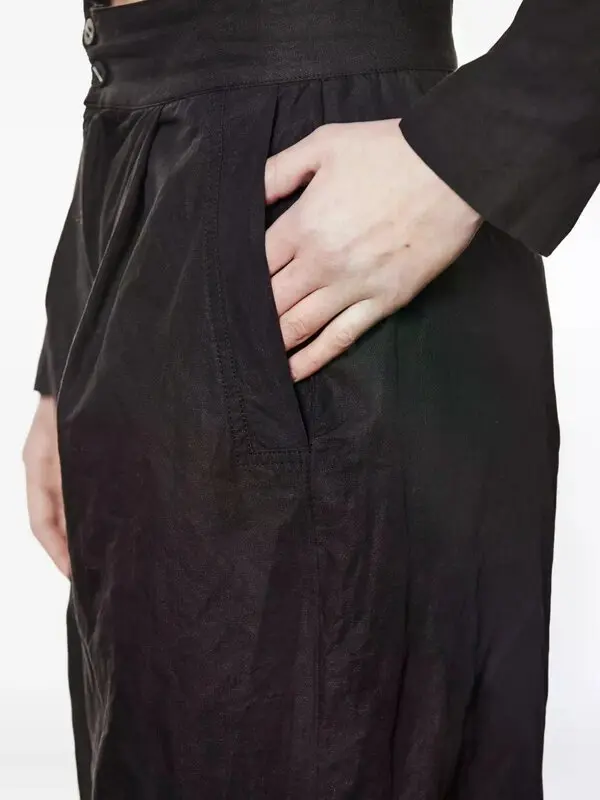 THOM KROM Pleated Side-pockets Palazzo Trousers