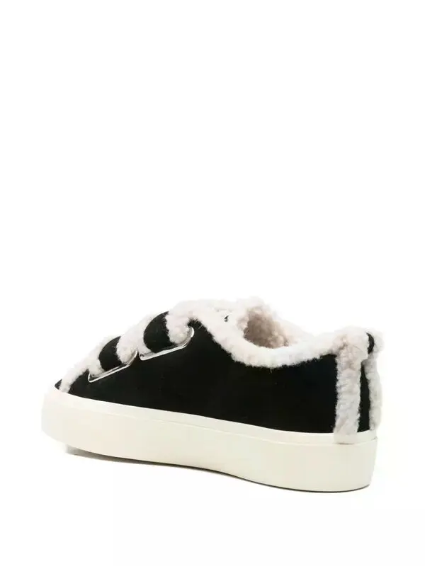 Inuikii Shearling Trim Strap Sneakers