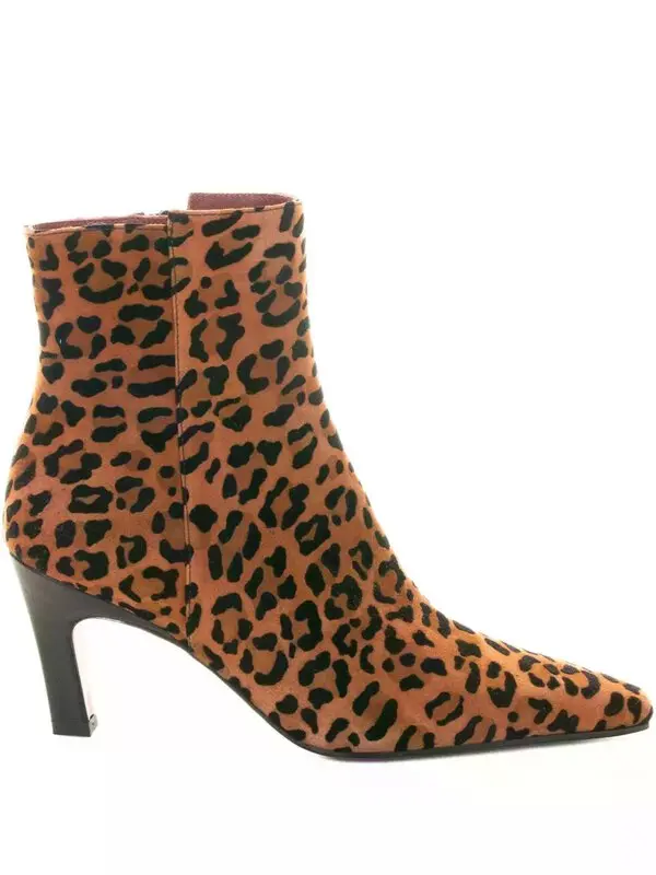 Roberto Festa 70mm Leopard-pattern Stiletto Ankle Boots