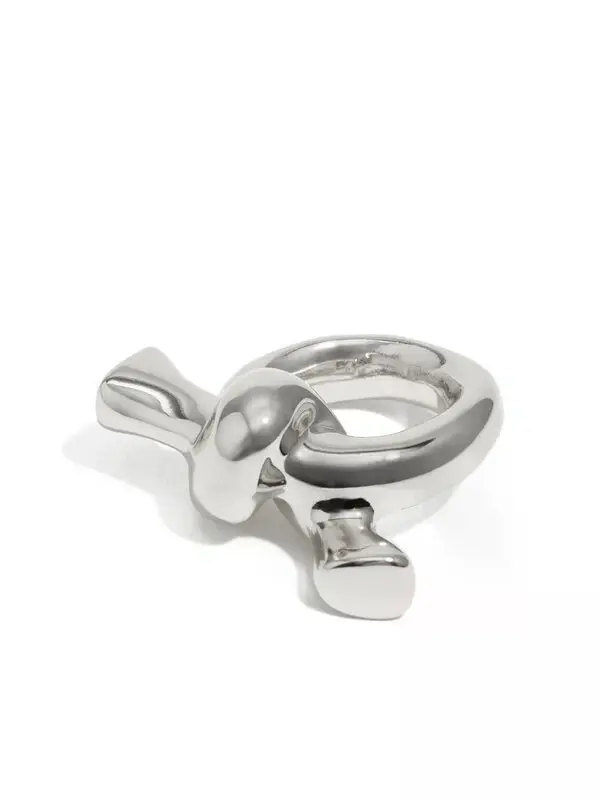 Bimba Y Lola Knot Scarf Ring - Silver
