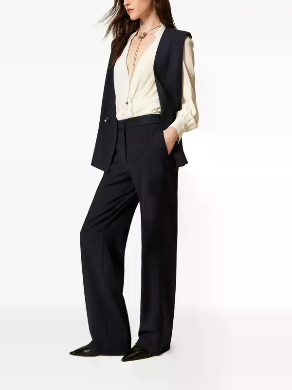 TWINSET Wide-leg Trousers With Side Pockets