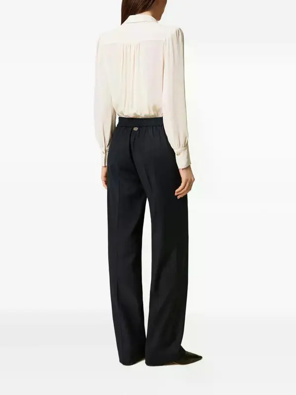TWINSET Wide-leg Trousers With Side Pockets