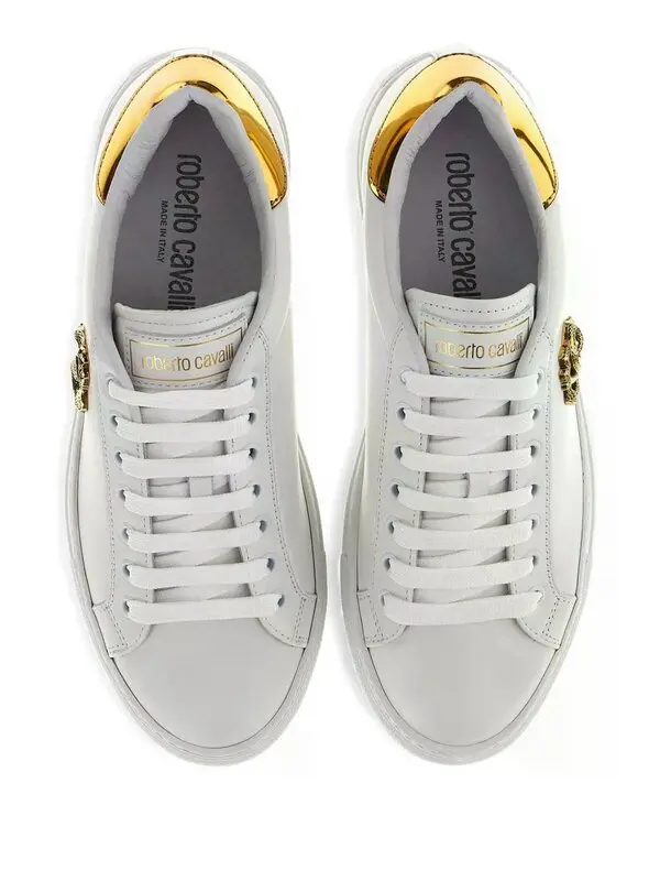 Roberto Cavalli Mirror Snake Sneakers