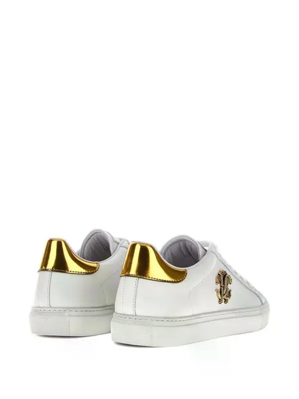 Roberto Cavalli Mirror Snake Sneakers