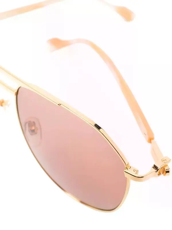 Gucci Pilot-frame Tinted Sunglasses