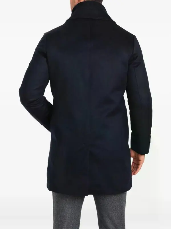 NORWEGIAN WOOL Buttoned Coat With Zip Fastening