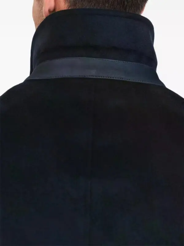 NORWEGIAN WOOL Buttoned Coat With Zip Fastening