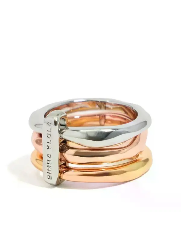 Bimba Y Lola Textured Triple Ring