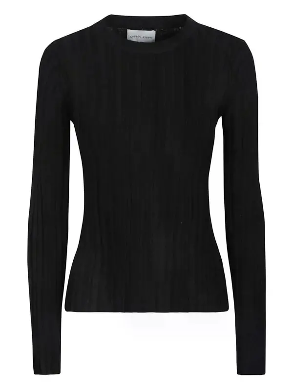 LOULOU Name Elsa Ribbed Silk Top