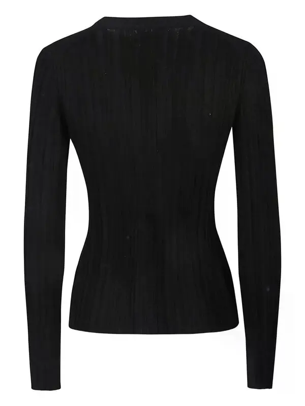 LOULOU Name Elsa Ribbed Silk Top