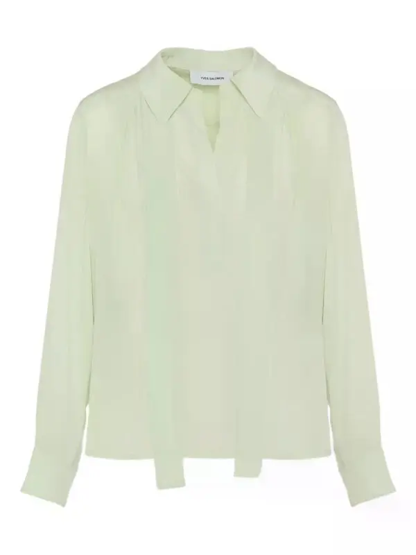 YVES SALOMON Tie-neck Blouse