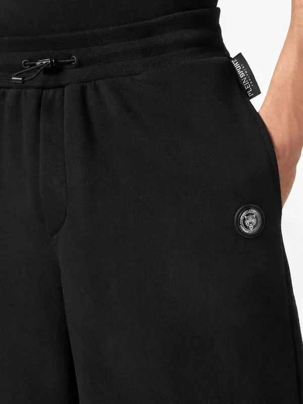 PLEIN SPORT Scratch-print Track Shorts