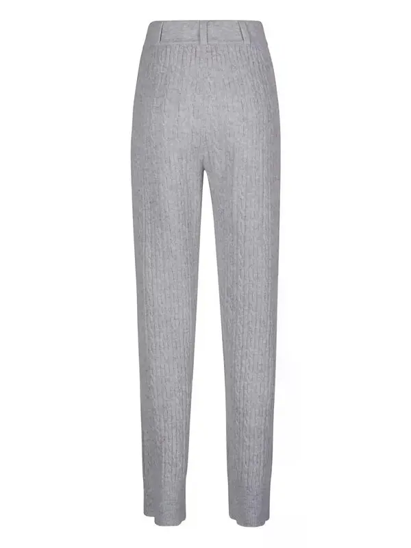 Guest In Residence Cable-knit Straight Leg Pants