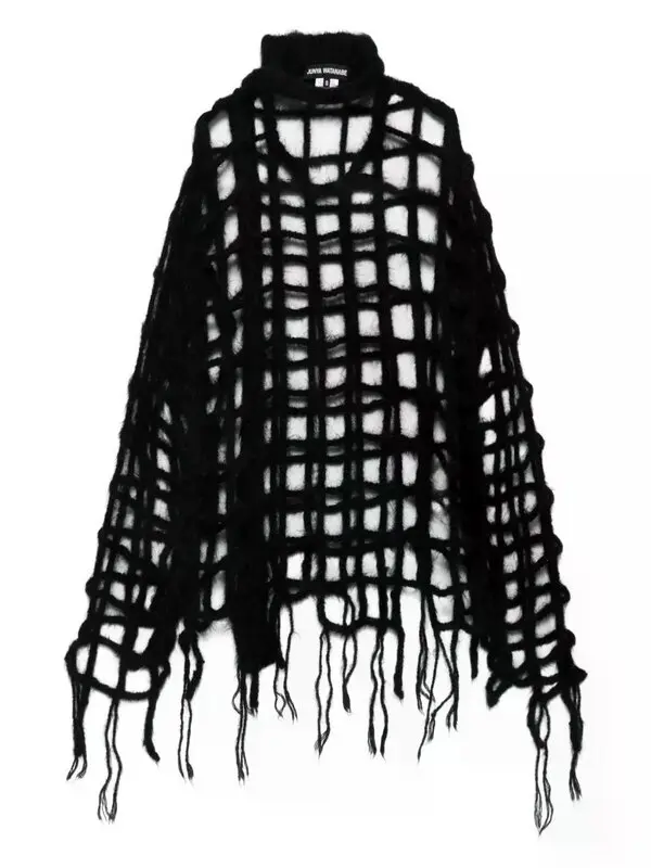 Junya Watanabe Open-knit Jumper - Black