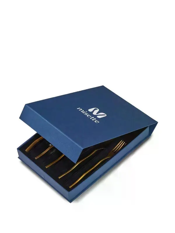 MISETTE Squiggle Matte Cutlery - Gold