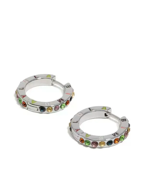Bimba Y Lola Crystal-embellished Hoop Earrings
