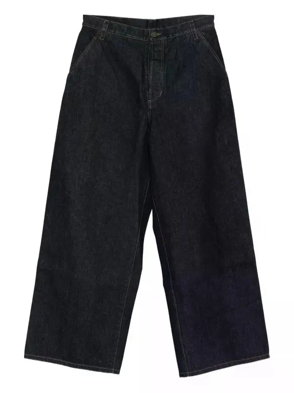 UMA WANG Logo-patch Jeans