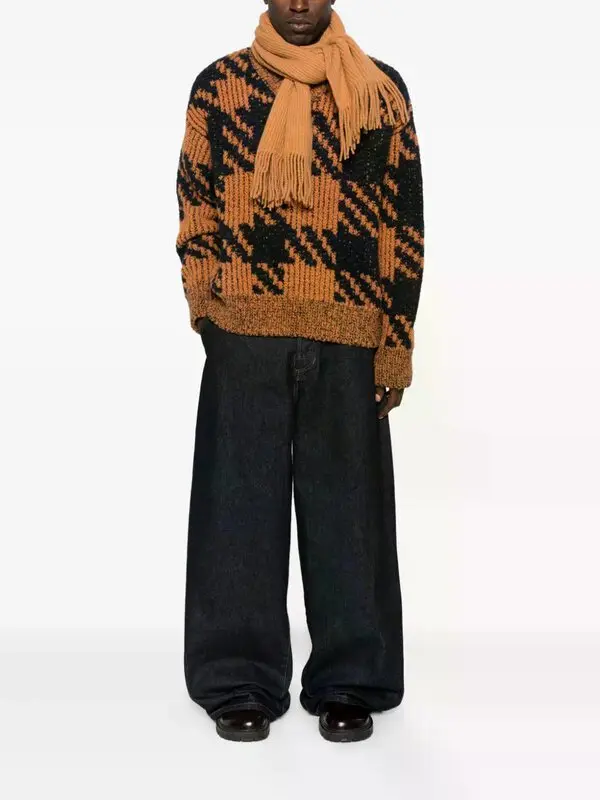 UMA WANG Logo-patch Jeans