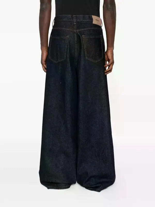 UMA WANG Logo-patch Jeans
