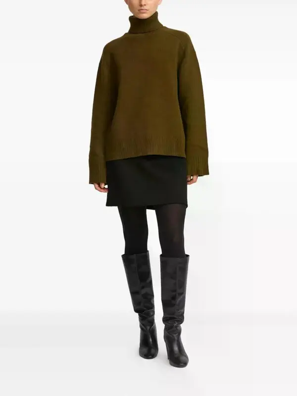YVES SALOMON Turtleneck Wide-cuff Sweater