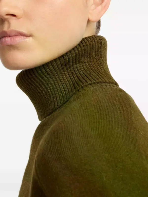 YVES SALOMON Turtleneck Wide-cuff Sweater