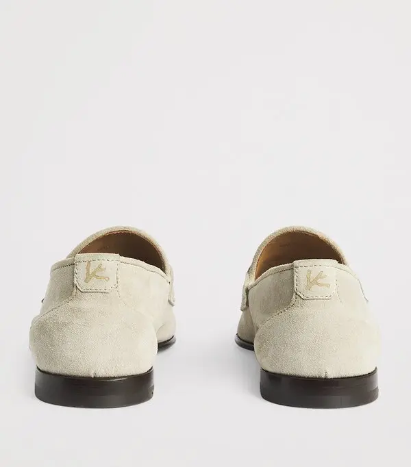 Isaia Suede Penny Loafers