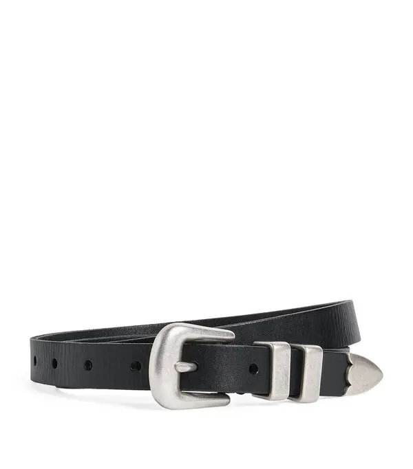 Polo Ralph Lauren Leather Western Belt - Black