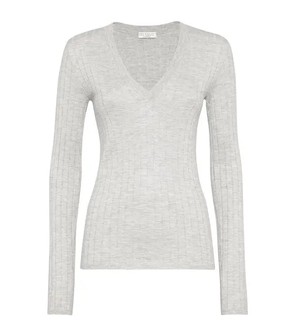 Brunello Cucinelli Cashmere-blend Sparkling Sweater