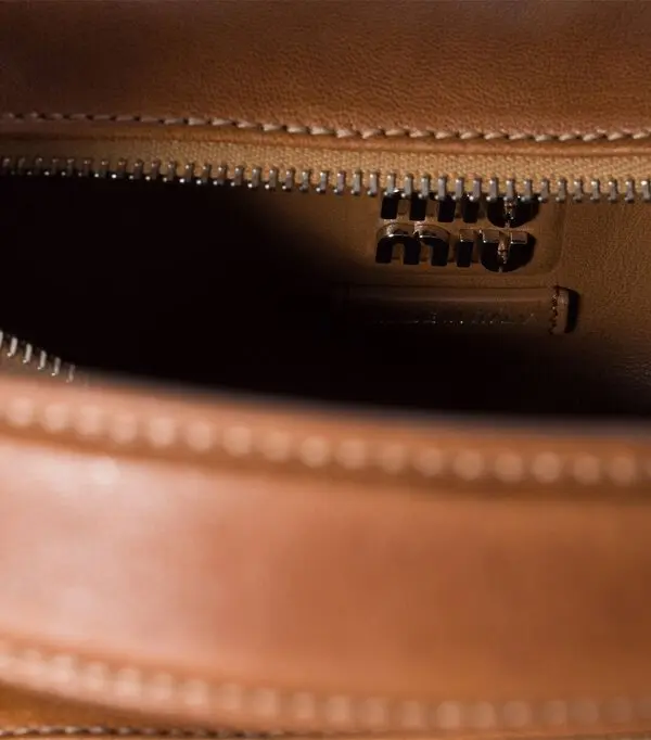 Miu Miu Nappa Leather Pocket Top-handle Bag
