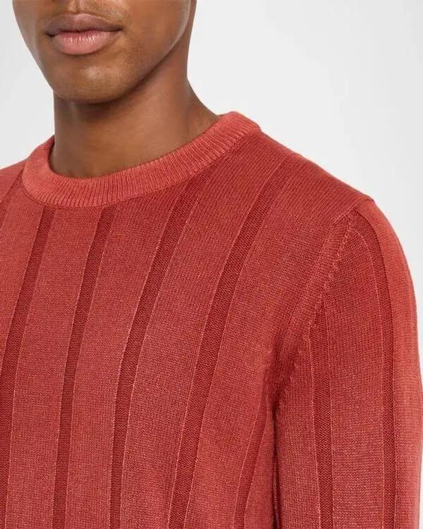 Kiton Ribbed Cashmere Crewneck Sweater