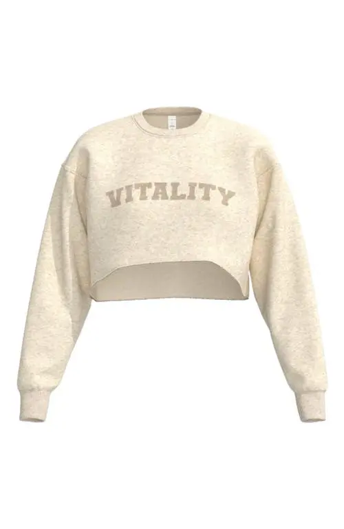 VITALITY Cozy Raw Hem Crop