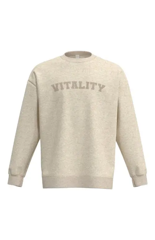 VITALITY Cozy Uni Crew - Oat Marl (varsity)