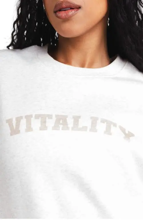 VITALITY Cozy Uni Crew - Oat Marl (varsity)