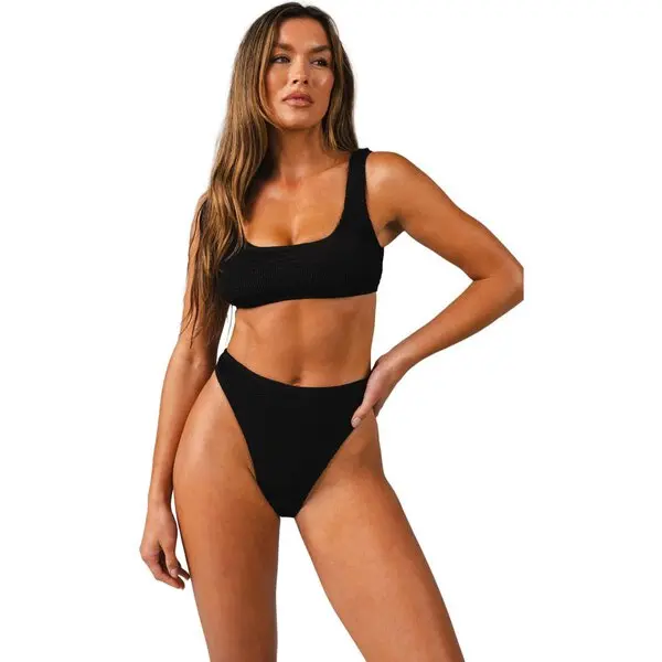 VITALITY Oceana High Rise Bikini Bottom - Midnight