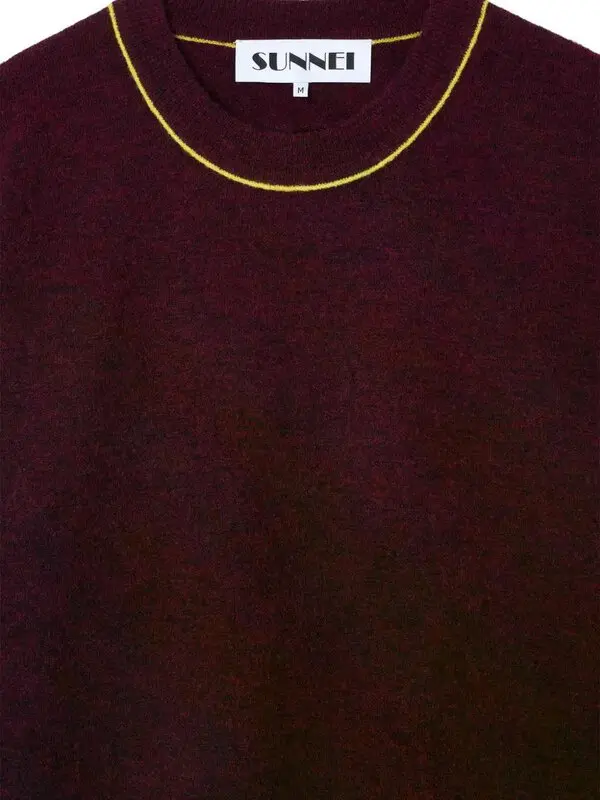 Sunnei Long-sleeve Sweater With Trim