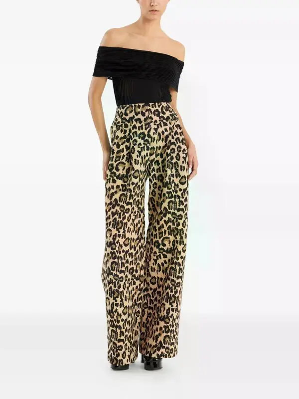 ROTATE BY BIRGER CHRISTENSEN Knitted Off-shoulder Top