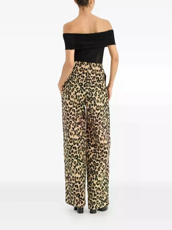 ROTATE BY BIRGER CHRISTENSEN Knitted Off-shoulder Top