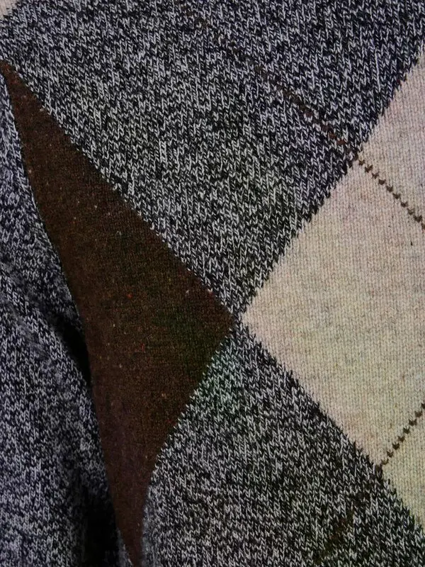 BALLANTYNE Argyle-pattern Wool Sweater