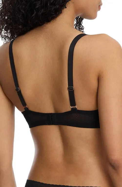 SKARLETT BLUE Lace Balconette Underwire Bra - Black