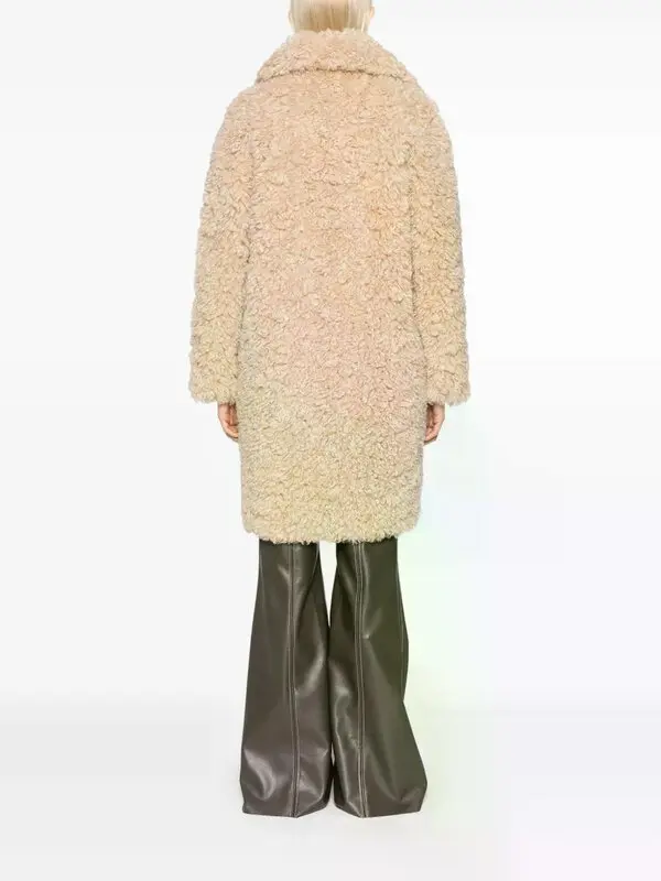 STAND STUDIO Camille Cocoon Faux Shearling Coat