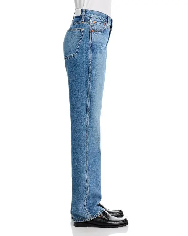 RE/DONE 90s Mid-rise Loose Fit Straight Jeans - Medium Vain