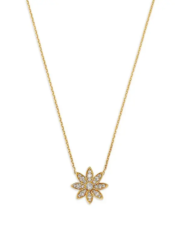 Bloomingdale'S Champagne Diamond Starburst Pendant Necklace - Gold